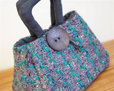 Grey Tweed Handbag The Muckle Fantoosh