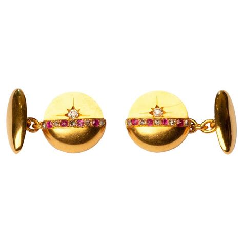 Antique Ruby Cufflinks 256 For Sale At 1stdibs Ruby Cufflinks Ruby