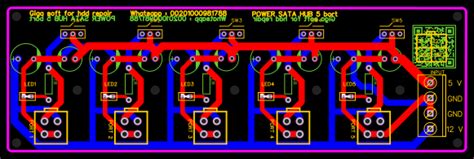 Hdd Power Sata With Controler Oshwlab
