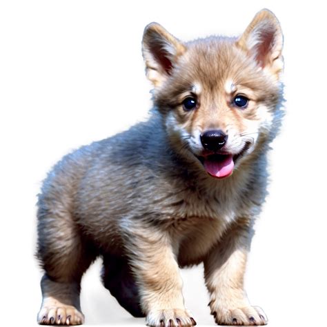 Download Wolf Pup Cuteness Overload Png 05032024