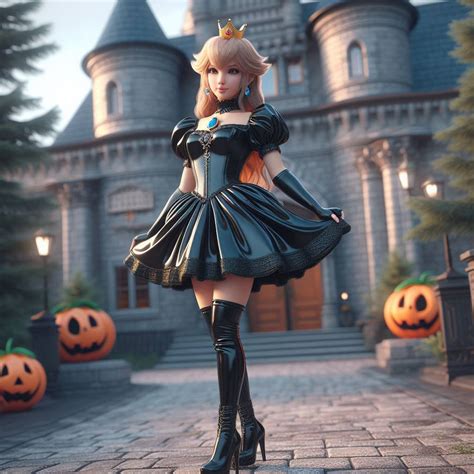 Peach Welcomes Trick Or Treaters By Tbirdhead On Deviantart