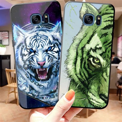 เคสโทรศัพท์ S7edge Samsung เคสกระจกนิรภัย Galaxy S7 กันหล่นแตก S8 เคสข