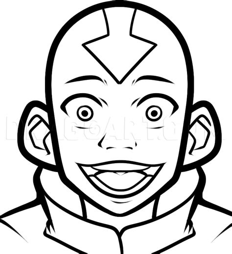 How To Draw Aang Easy Drawing Step By Step By Dawn Dragoart