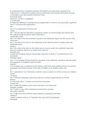 Computer Science Docx To Understand How Computers Process Information We Must Study