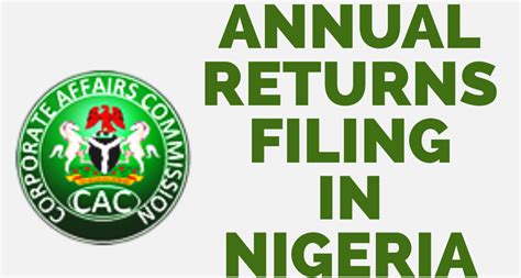 PROCEDURE FOR FILING ANNUAL RETURNS IN NIGERIA