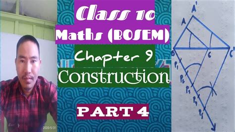 Class 10 Maths Bosem Construction Prt 4 Youtube