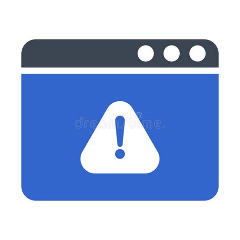 Web Warning Icon Stock Vector Illustration Of Symbol 239873475