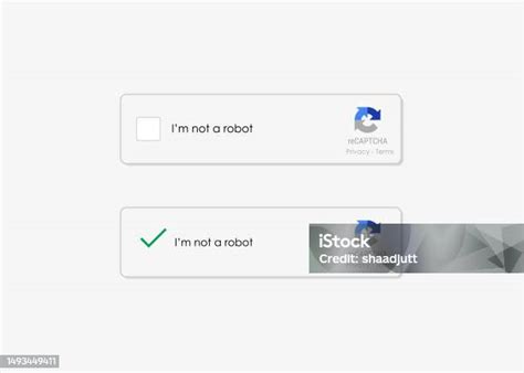 Im Not A Robot Button Captcha Im Not A Robot Web Button For Website Or