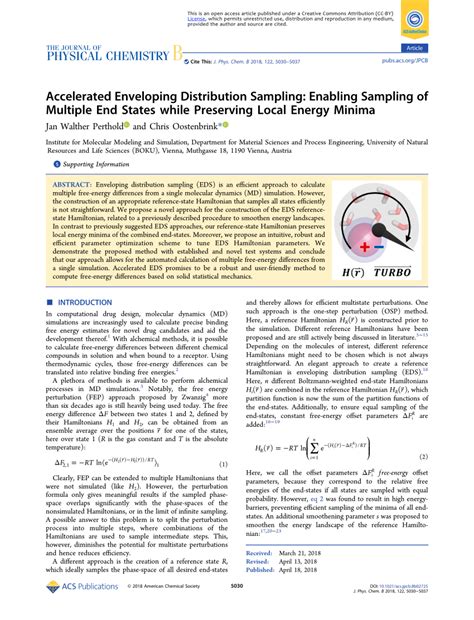 pdf accelerated enveloping distribution sampling enabling sampling