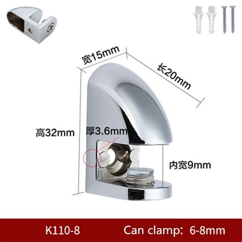 4pcs Glass Clamp Glass Plated Brackets Zinc Alloy Vicedeal