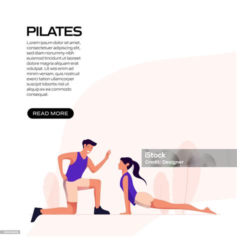 피트니스 및 운동 컨셉 배너 디자인 모던 플랫 스타일 벡터 일러스트레이션 스포츠에 대한 스톡 벡터 아트 및 기타 이미지 스포츠 건강한 생활방식 근육 Istock