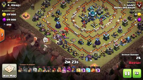 Coc Th13 3 Star Ring Base Youtube
