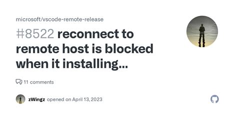 Reconnect To Remote Host Is Blocked When It Installing Extensions