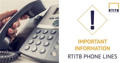 Important Information Phone Lines 4th Of March 2024 Rtitb