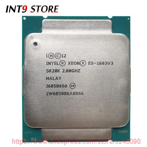 Intel Xeon CPU E5 1603V3 SR20K 2.80GHz 4 Cores 10M LGA2011 3 E5 1603 V3 ...