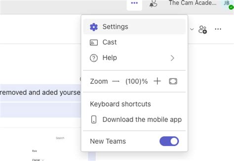 Disable Popup Chat Messages In Microsoft Teams Windows The Cam Academy Trust