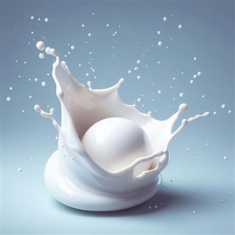 Premium Photo Milk Splash Isolated On White