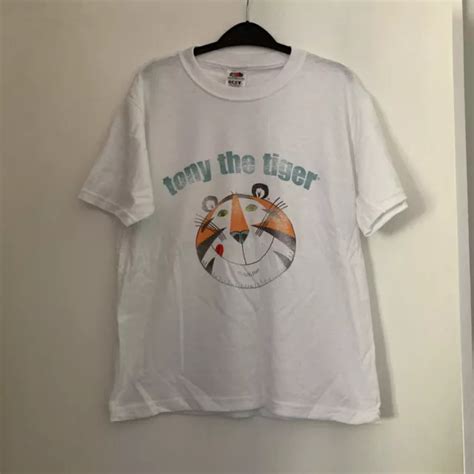 Vintage Tony The Tiger Frosties Kelloggs Cereal Promo Tshirt T Shirt