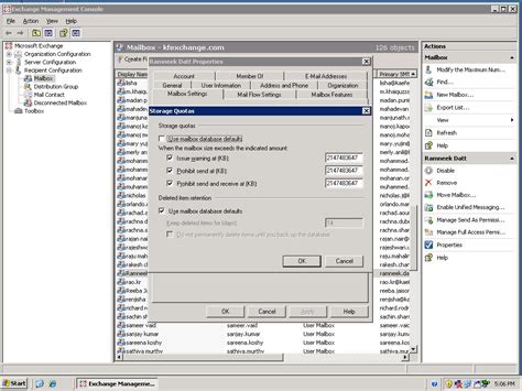 Solved Email Storage Space Experts Exchange