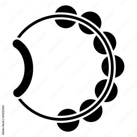 Vetor De Tamborine Icon Do Stock Adobe Stock