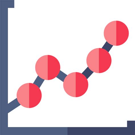 Line Graph Basic Straight Flat Icon