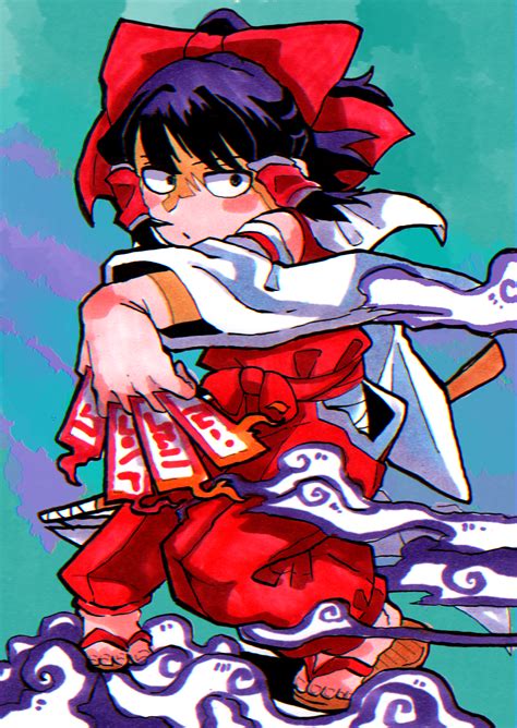 Hakurei Reimu Touhou Drawn By Inuyamakonan Danbooru