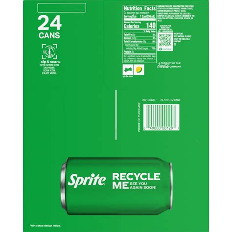 Sprite Lemon Lime Soda Soft Drinks 12 Fl Oz 24 Pack 288 Fl Oz Shipt