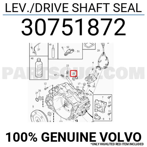 Lev Drive Shaft Seal 30751872 Volvo Parts Partsouq