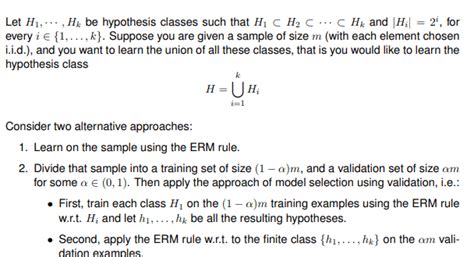 Empirical Risk Minimization Machine Learning Theory Erm Rhomeworkhelp