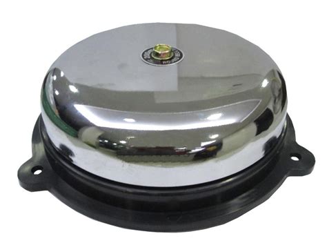 Sassin Electric Bell 200mm 8 Inch Dia Metal Round Fire Alarm Bell Ac