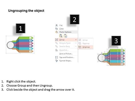 One To Many Arrow Bar For Process Flow Flat Powerpoint Design Presentation Graphics