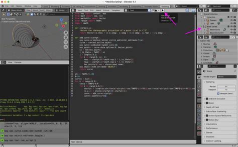 Curve Scripting Mathematical Illustration In Blender