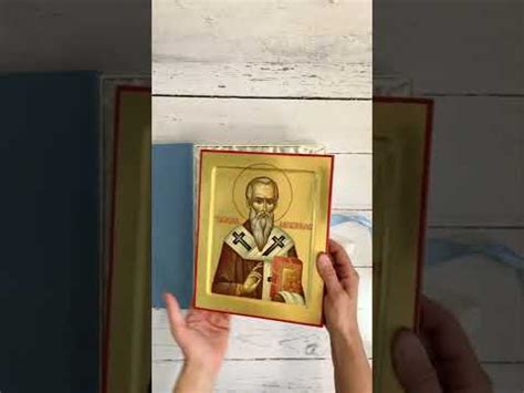 Рукописная икона Святителя Александра Константинопольского. - YouTube