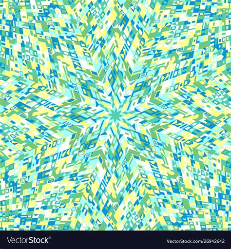 Geometrical Dynamic Circular Tile Pattern Mosaic Vector Image