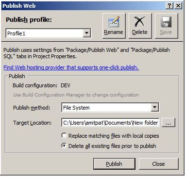 Web Config Transformation In NET