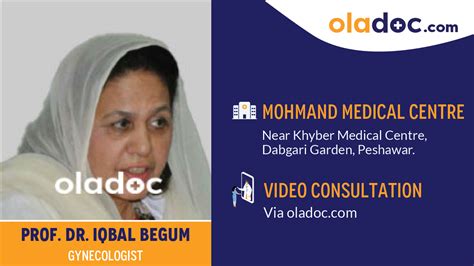 Prof Dr Iqbal Begum Gynecologist At Jamal Medical Center Swabi