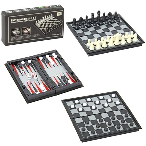 Настольные игры 3 в 1 Шахматы шашки нарды Veld Co купить на Ozon по низкой цене 932518380