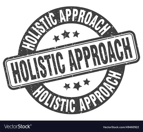 Holistic Approach Stamp Label Royalty Free Vector Image