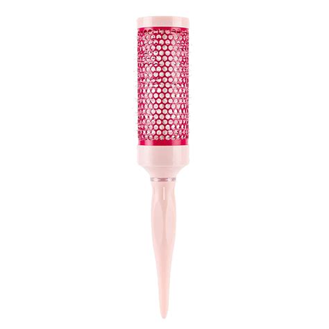 zaroyeax piink curl brush curl with prongs define styling brush curl