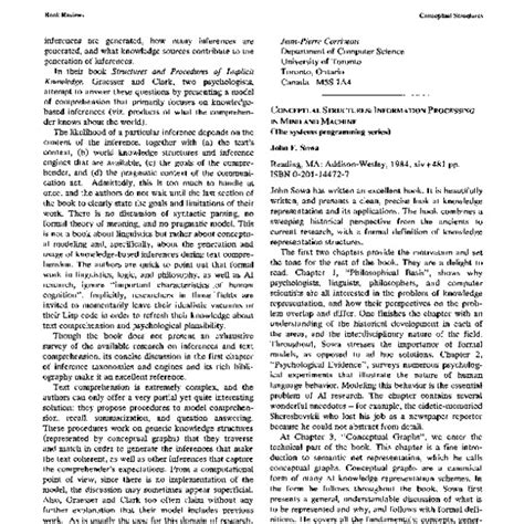 Book Reviews Conceptual Structures Acl Anthology