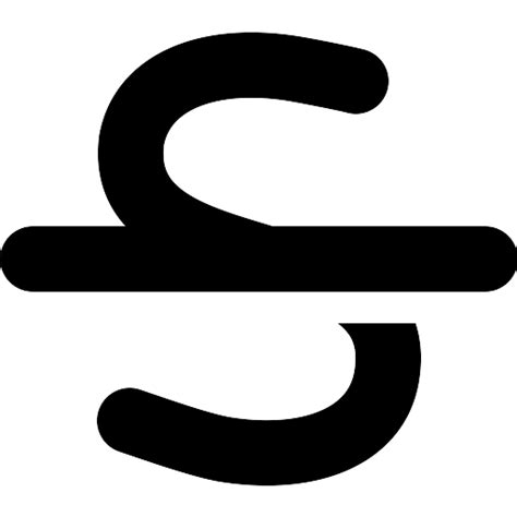 Strikethrough Icon Svg Png Free Download 6