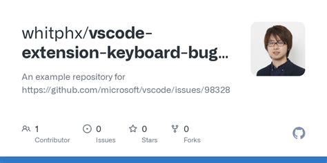 Github Whitphxvscode Extension Keyboard Bug Example An Example