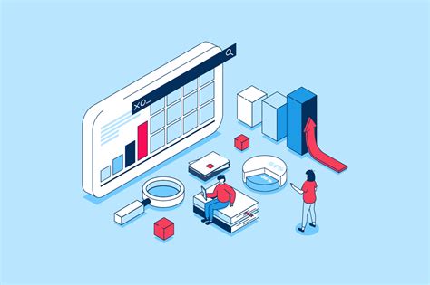 Data Analysis Isometric Concept By Alexdndz On Dribbble