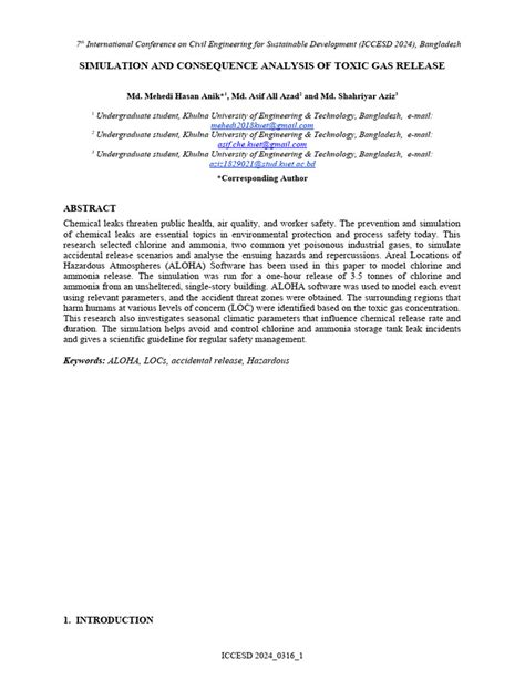 Simulationandconsequenceanalysisoft Download Free Pdf Ammonia