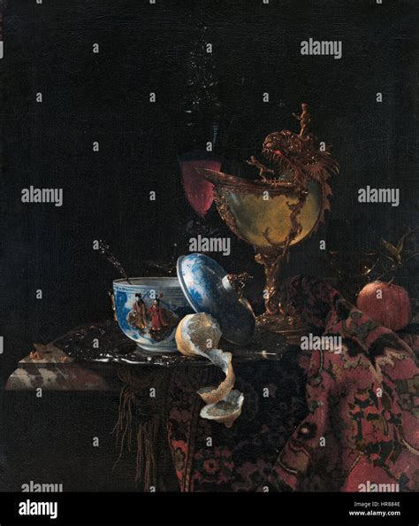 Still Life With Chinese Bowl And Nautilus 1662 Willem Kalf Stock Photo