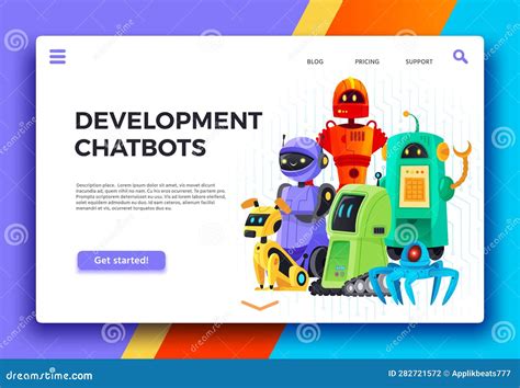 Chatbots Development Digital Chatbot Assistant Friendly Robots And