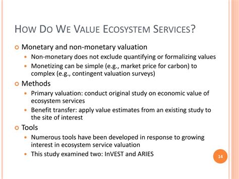 Ppt Blm Usgs Ecosystem Services Valuation Pilot Powerpoint