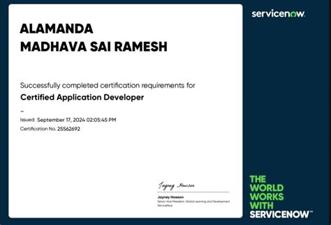 Madhava Sai Ramesh Alamanda On Linkedin L Am Happy To Say That I Have