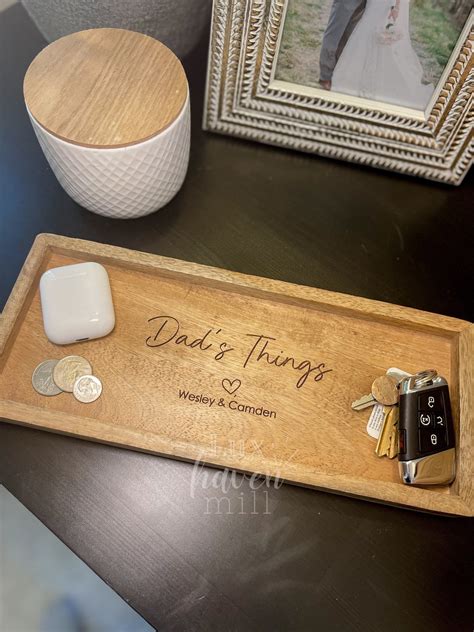 Custom Key Tray Catch All Tray Key Holder For Men Key Tray For Dad