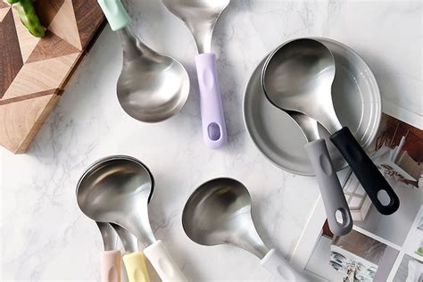 숟가락·젓가락 실리콘 손잡이 스텐 왕숟가락 서빙 스푼 오늘의집 쇼핑